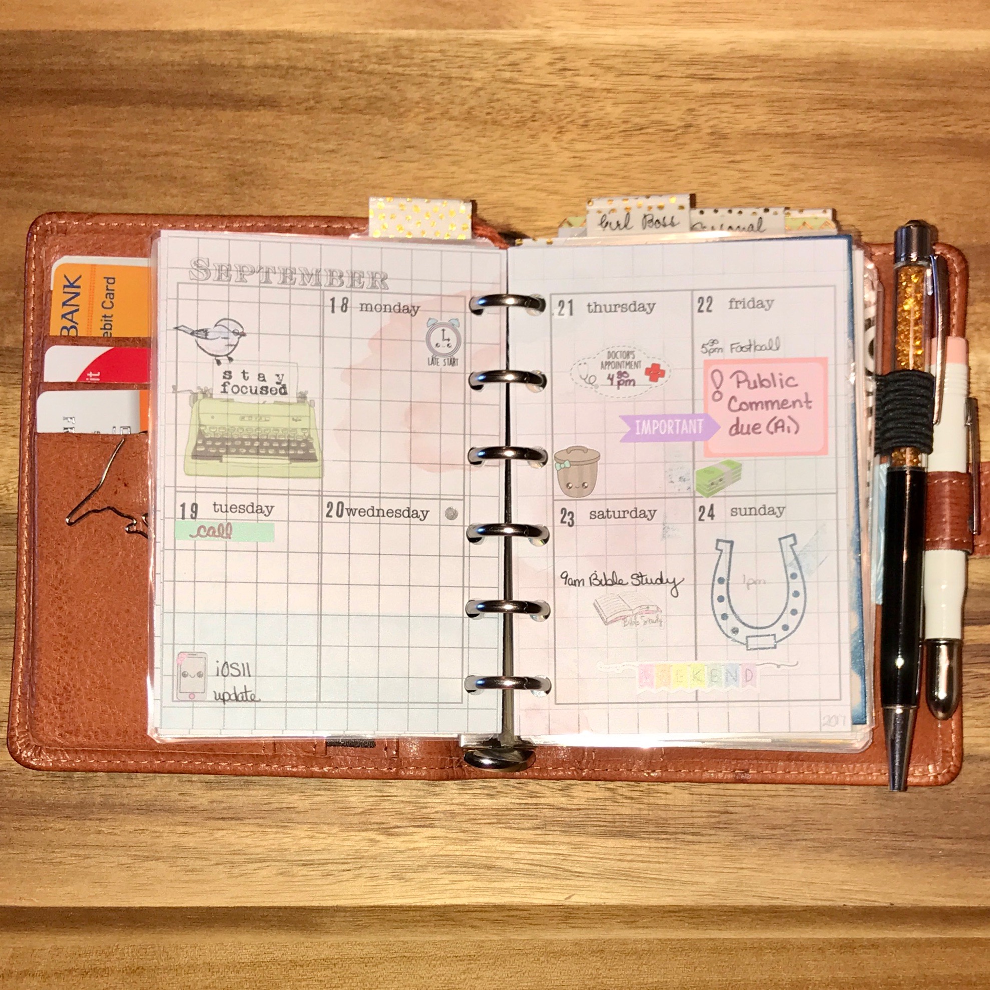 Pocket Planner Freebie | My organized life